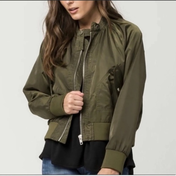 Free People | Jackets & Coats | Free People Midnight Bomber Jacket In ...